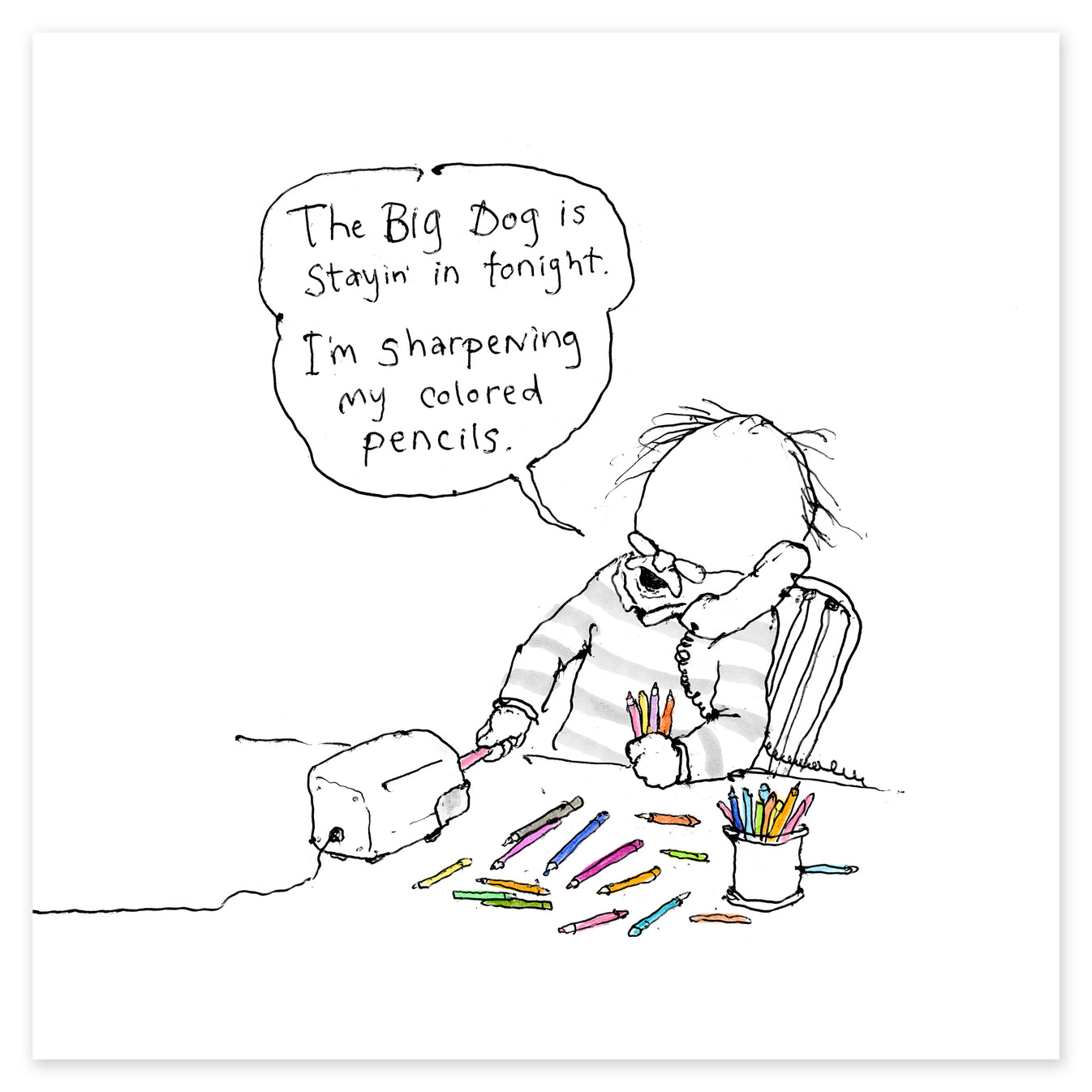 Sharpening My Colored Pencils – The Art of Pants